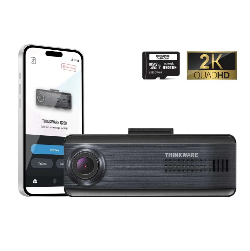 THINKWARE™ Q200 1-Channel 2K Dash Cam With 32GB Memory Card – Advance ...