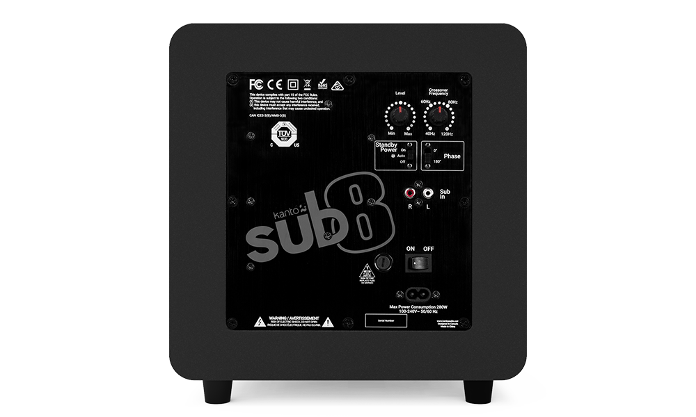 Kanto SUB8 Sealed Powered Subwoofer – Advance Electronics
