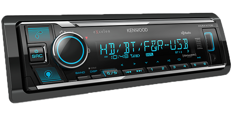 Kenwood KMM-X705 HD Radio/F&R USB – Advance Electronics