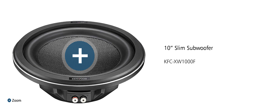 Kenwood KFC-XW1000F 10" Slim Subwoofer – Advance Electronics